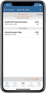 iCORE Hours App - English User Guide (iOS)